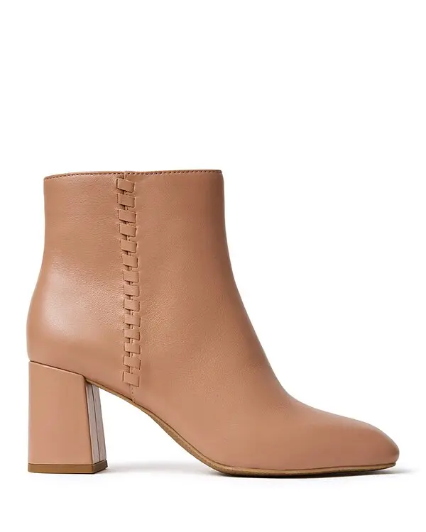 Jack Rogers Augustine Block Heel Booties - Cafe Au Lait