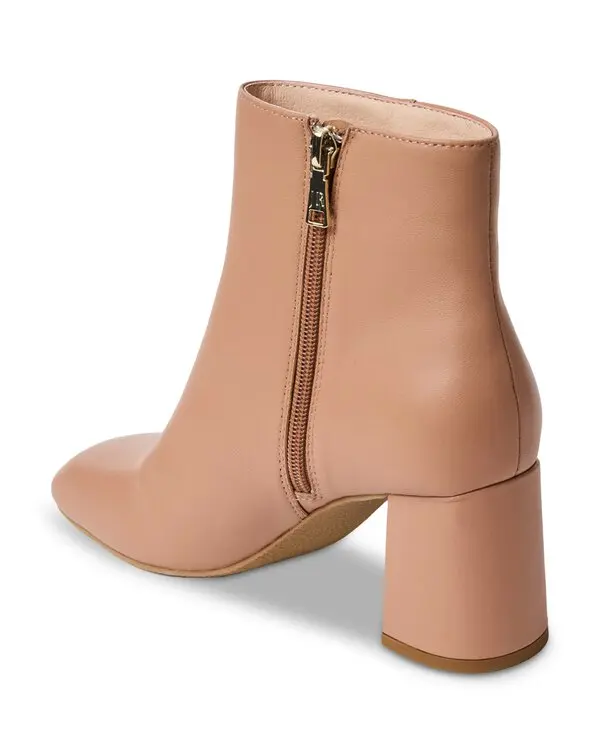 Jack Rogers Augustine Block Heel Booties - Cafe Au Lait