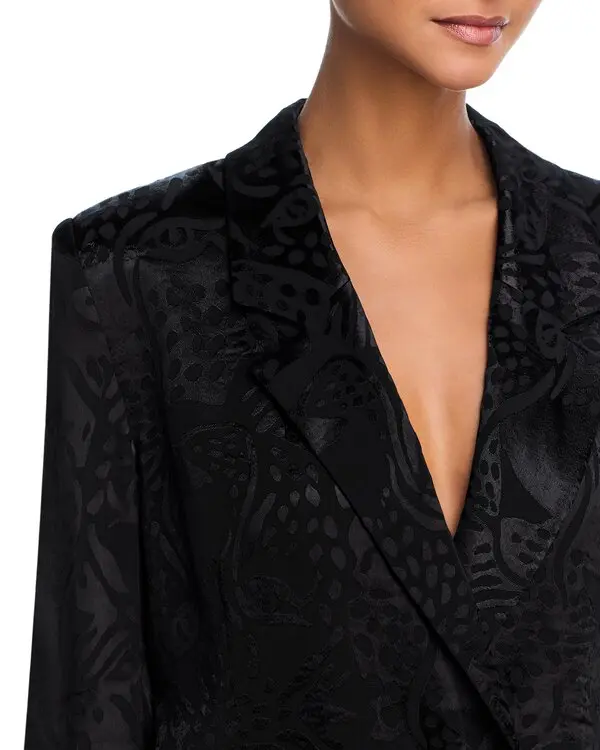 Farm Rio Leopard Jacquard Blazer