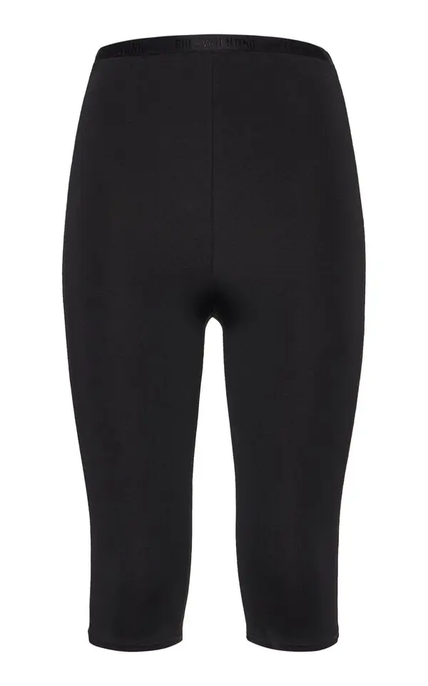 Valentino Garavani Cropped Technical Jersey Leggings - Black