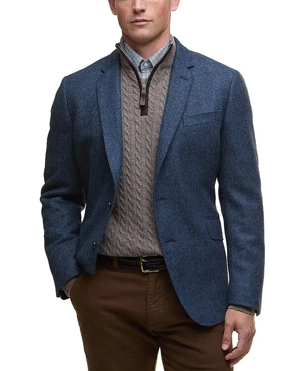 Barbour Firth Moons Slim Fit Blazer - Navy