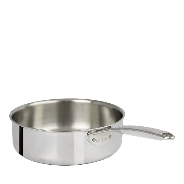 CRISTEL Castel Pro Ultraply 5.5 Qt. Steel Saute Pan - Stainless