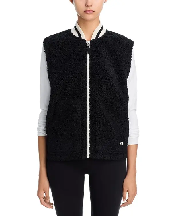 Splits59 Aster Sherpa Vest - Black
