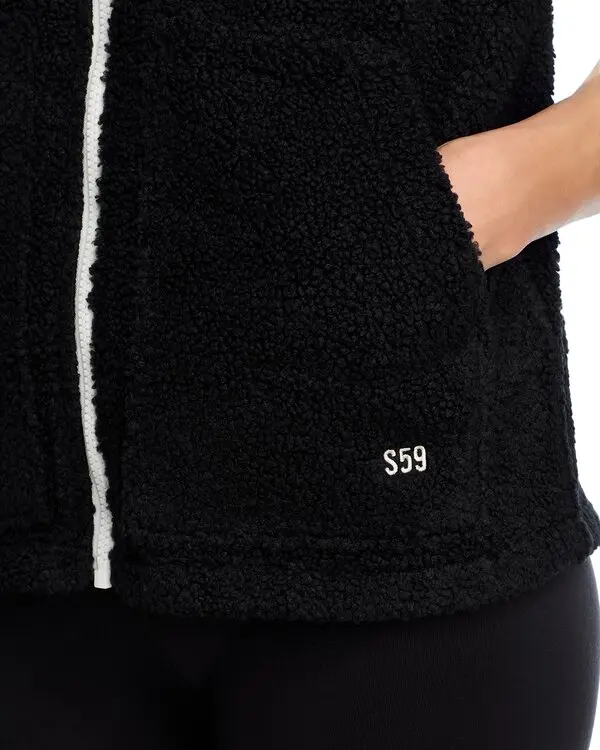 Splits59 Aster Sherpa Vest - Black