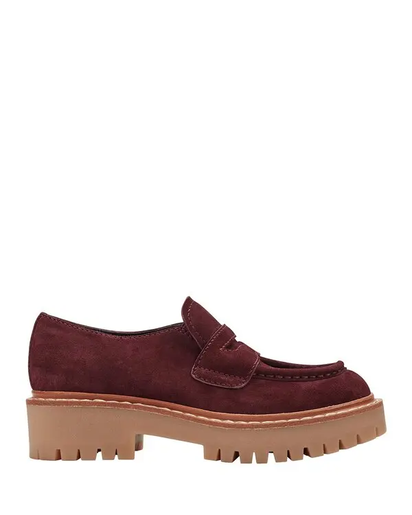 MARC FISHER LTD. Norton Loafers - Dark Red
