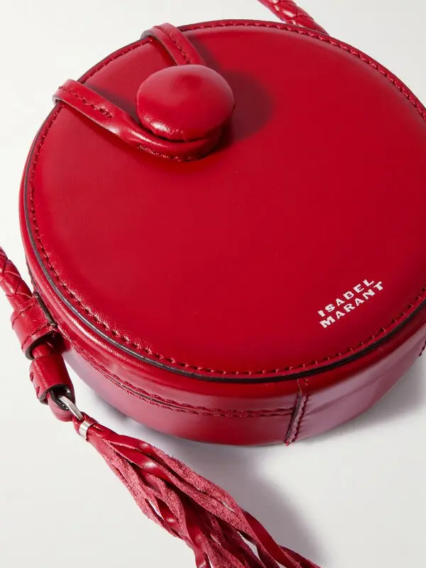 Isabel Marant Houna Tasseled Leather Shoulder Bag