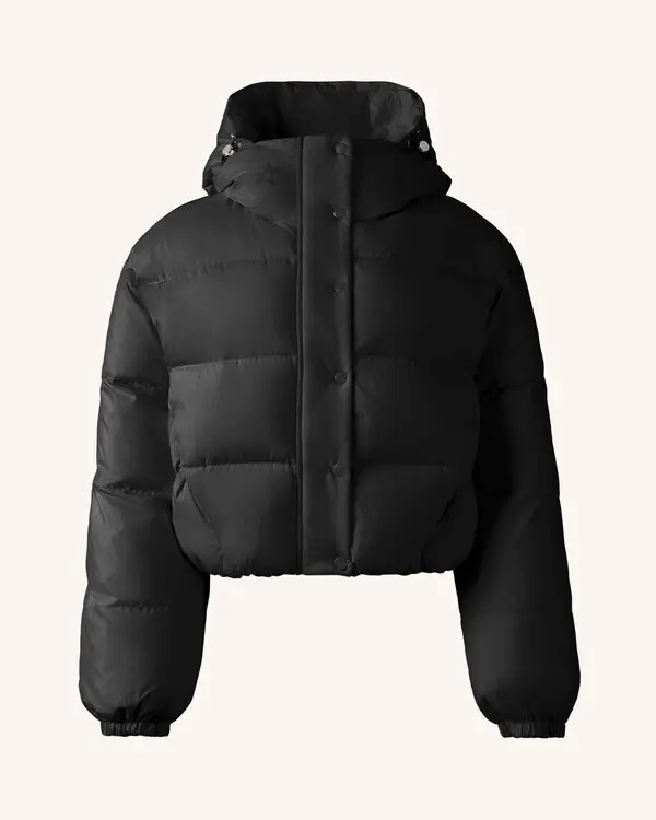 Perfect Moment Down Cropped Puffer Jacket - Black