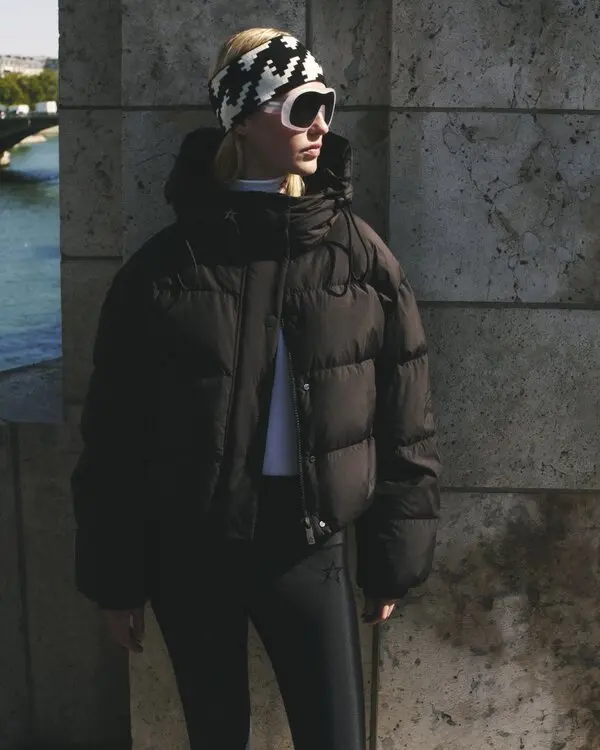 Perfect Moment Down Cropped Puffer Jacket - Black