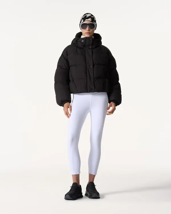 Perfect Moment Down Cropped Puffer Jacket - Black
