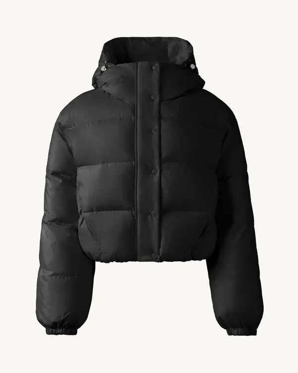 Perfect Moment Cropped Down Puffer Jacket - Black