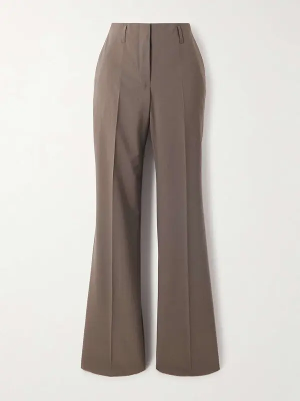 Dries Van Noten Woven Straight-leg Pants - Taupe