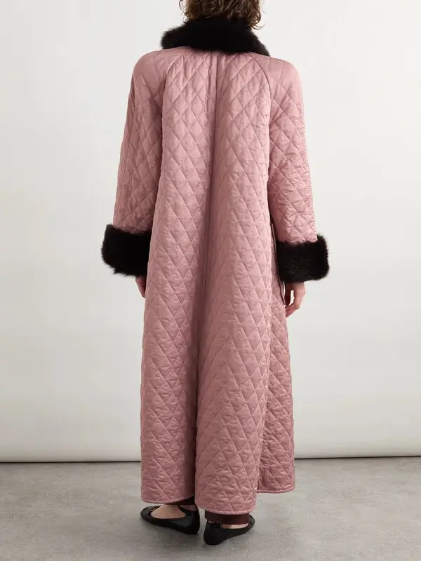 Chloé - Shearling-Lined Quilted Shell Coat