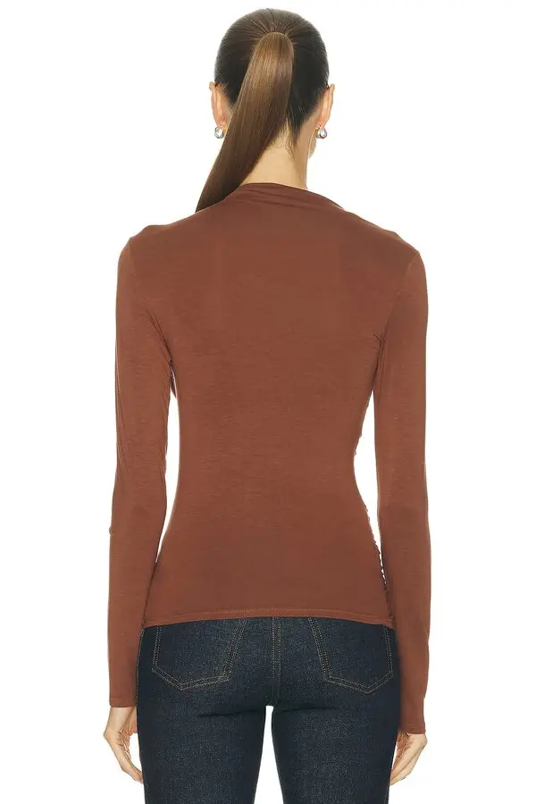 Enza Costa Fluid Jersey Slash Top - Nutshell