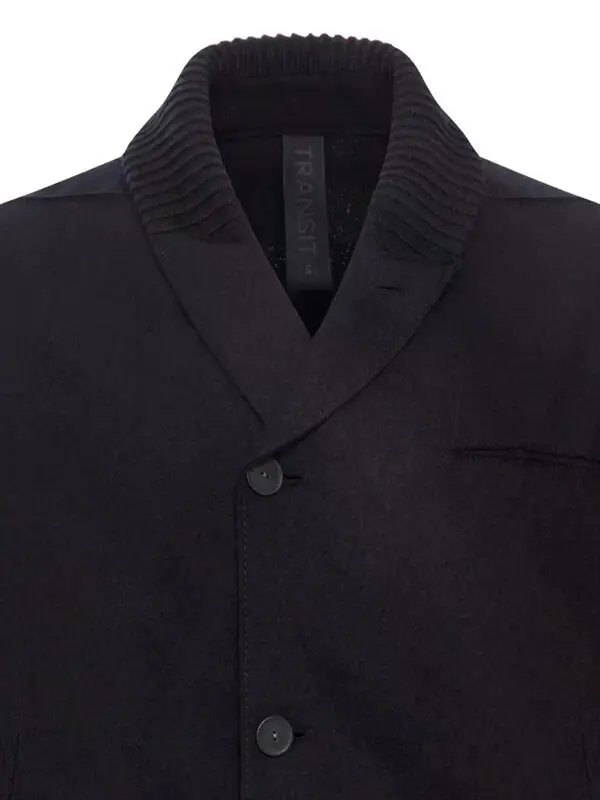 Transit Ribbed Buttoned Jacket
