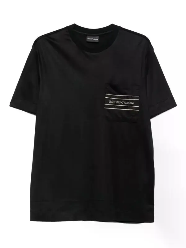 Emporio Armani Logo-detail T-shirt - Black