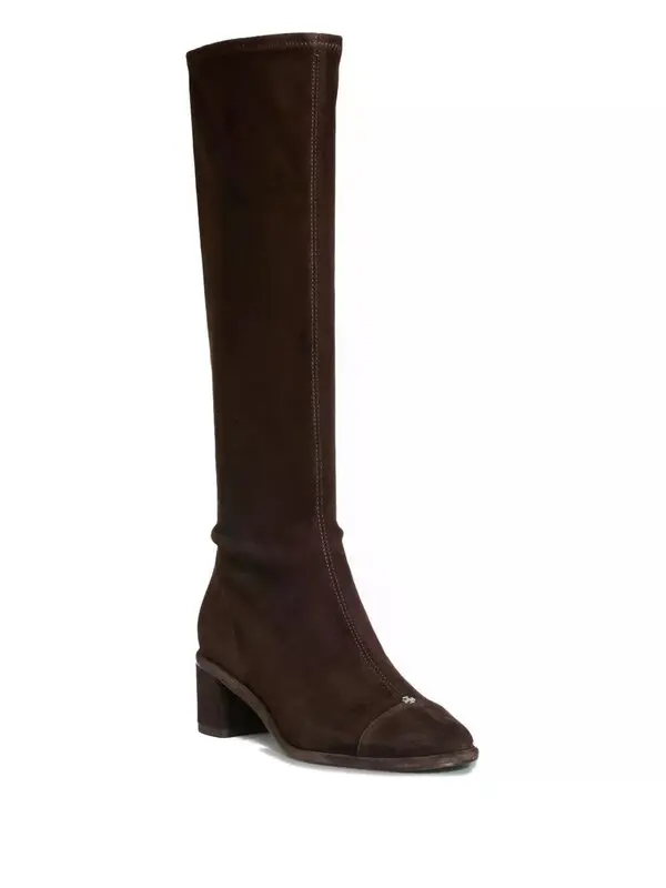 Tory Burch 55mm Cap-toe Knee-high Boots - Brown