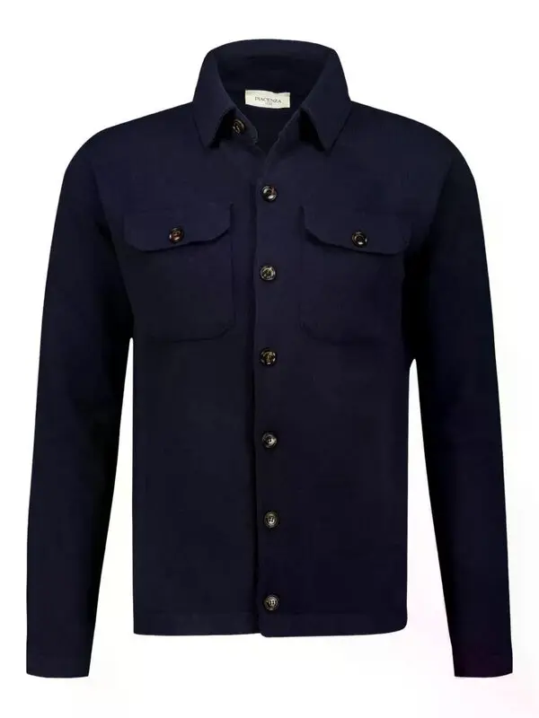 PIACENZA CASHMERE 1733 Button-up Pocket Shirt - Blue