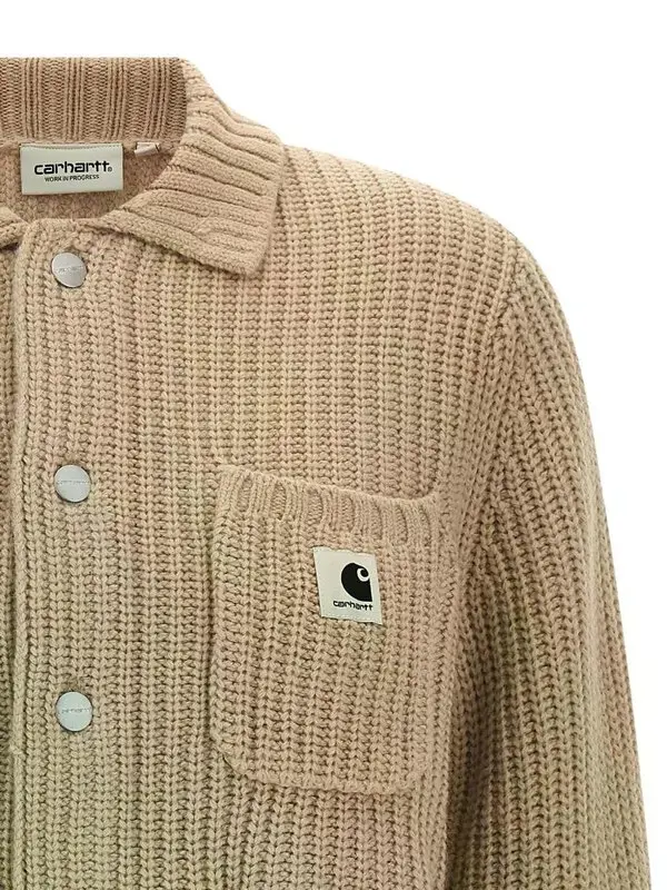 Carhartt Work In Progress Ribbed Logo-patch Cardigan