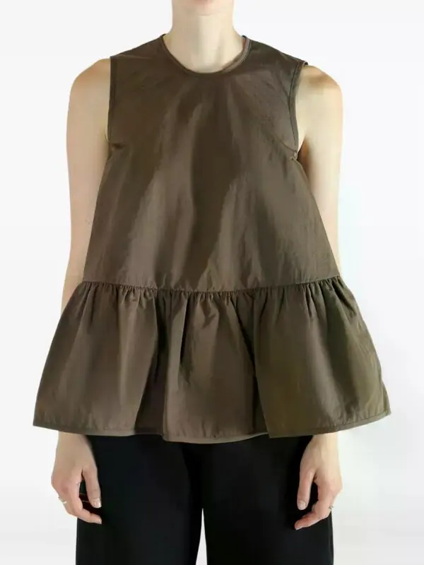 Cecilie Bahnsen Ruffled Sleeveless Top