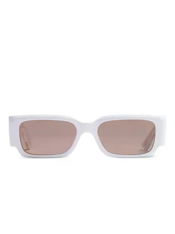 Khaite X Oliver Peoples Rectangle Frame Sunglasses - White
