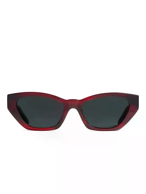 Khaite X Oliver Peoples Geometric Frame Sunglasses - Red