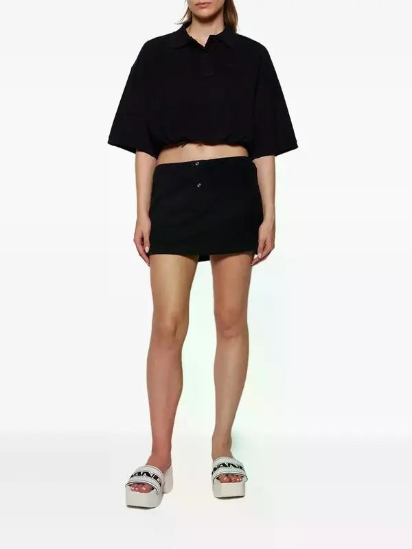 Alexander Wang Cropped Polo Shirt