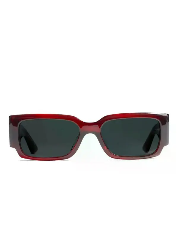KHAITE X OLIVER PEOPLES Rectangle Frame Sunglasses - Red