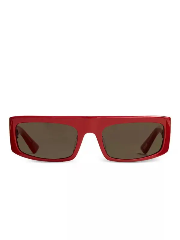 Khaite X Oliver Peoples Rectangle-frame Sunglasses - Red