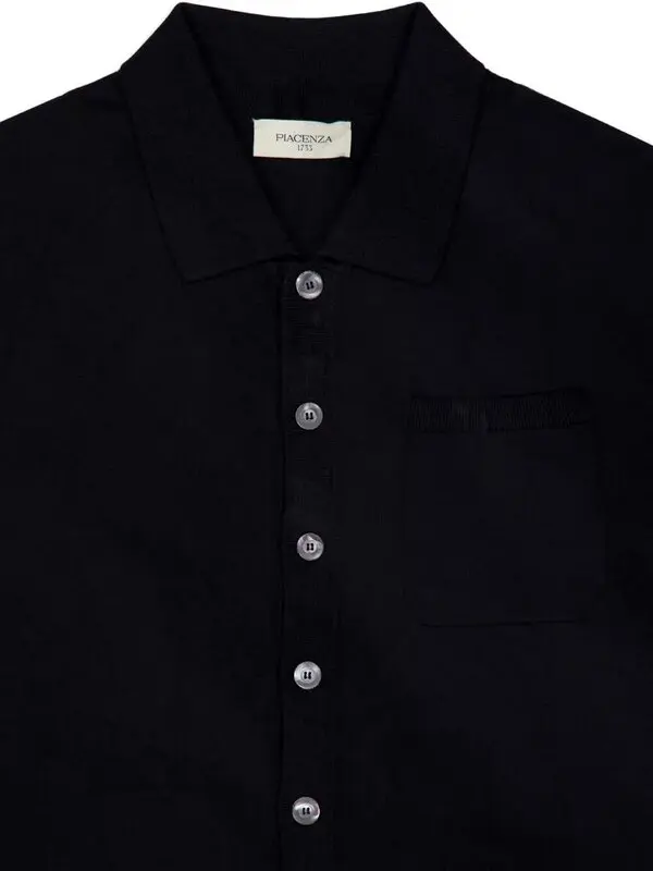 PIACENZA CASHMERE 1733 Patch-pockets Knitted Shirt