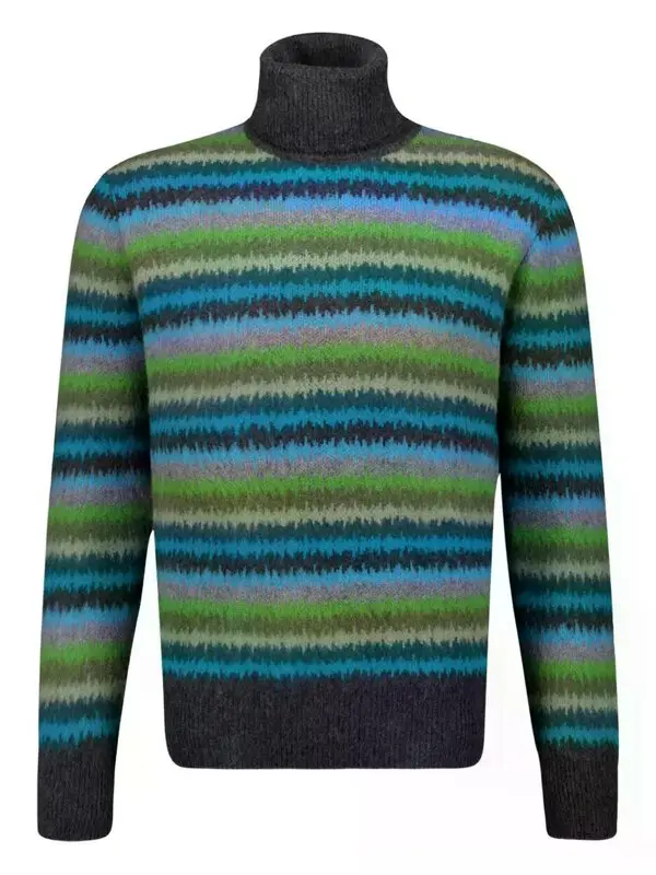 PIACENZA CASHMERE 1733 Striped Cashmere Sweater