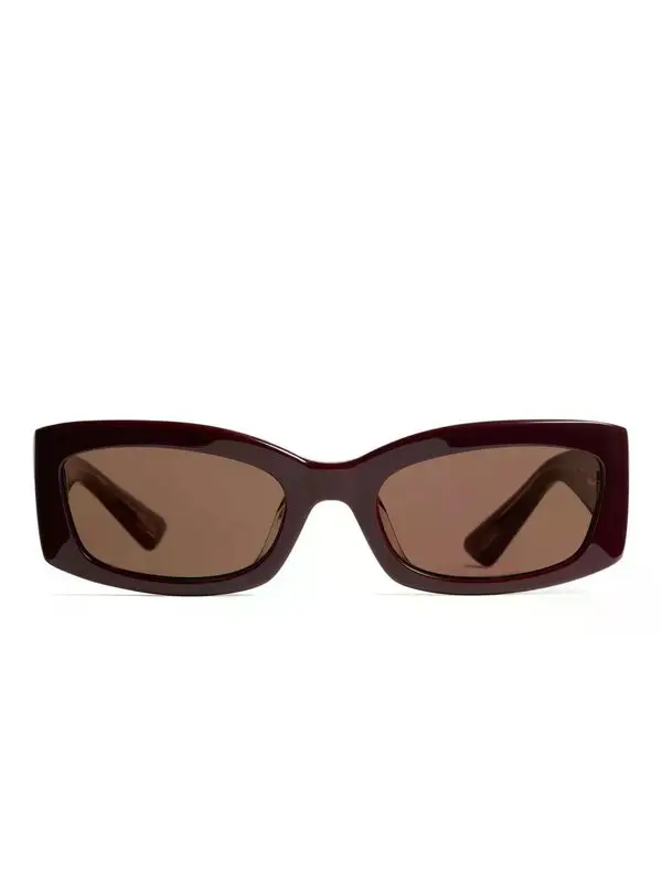 Khaite X Oliver Peoples Rectangle-frame Sunglasses - Red