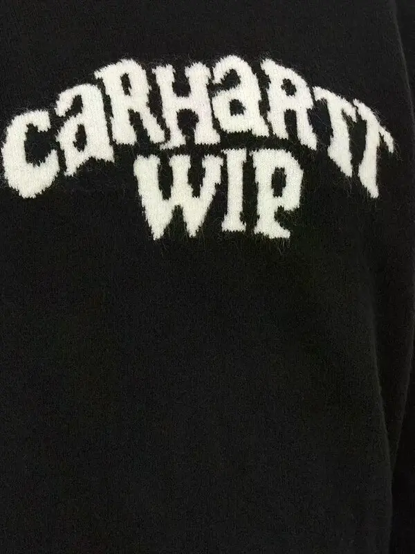 Carhartt Work In Progress Logo-intarsia Crewneck Sweater