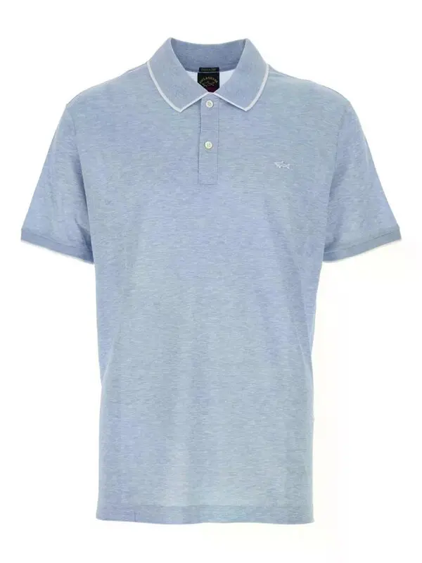 Paul & Shark Logo-detail Polo Shirt - Blue