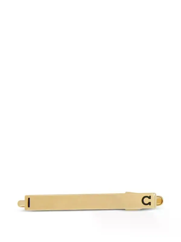 FERRAGAMO Gancini-embellished Tie Clip - Yellow