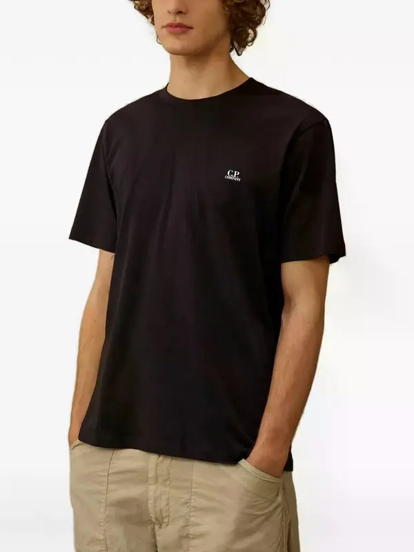 C.P. COMPANY 30/1 Jersey Short Sleeve Goggle T-shirt - Black