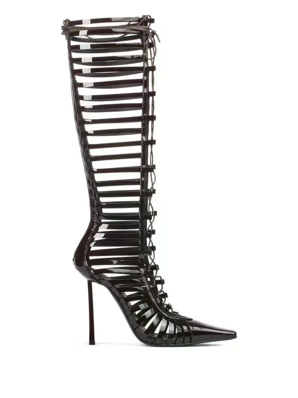 LE SILLA 120mm Lace-up Cage Boots
