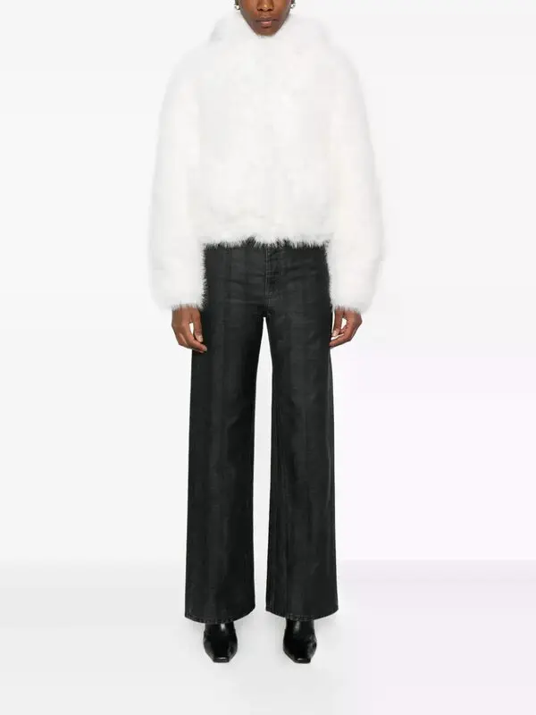 BB COUTURE Faux-fur Cropped Jacket