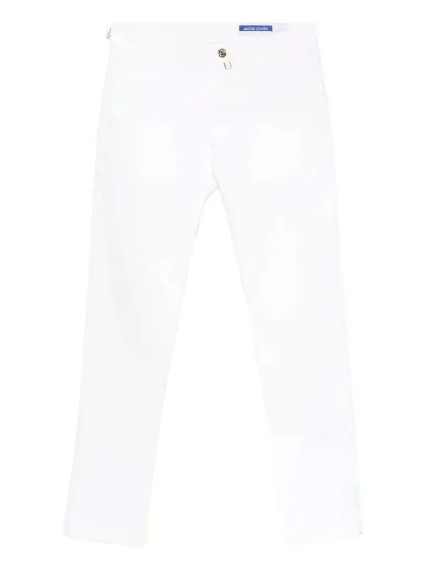 Jacob Cohen Bobby Washed Trousers - White