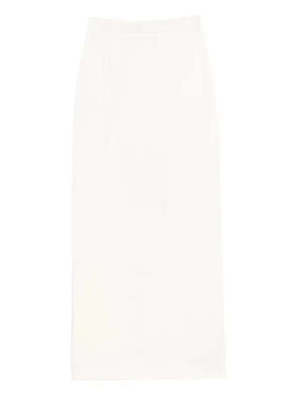 MEDEEA High-waisted Straight Skirt - White