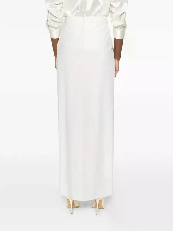MEDEEA High-waisted Straight Skirt - White