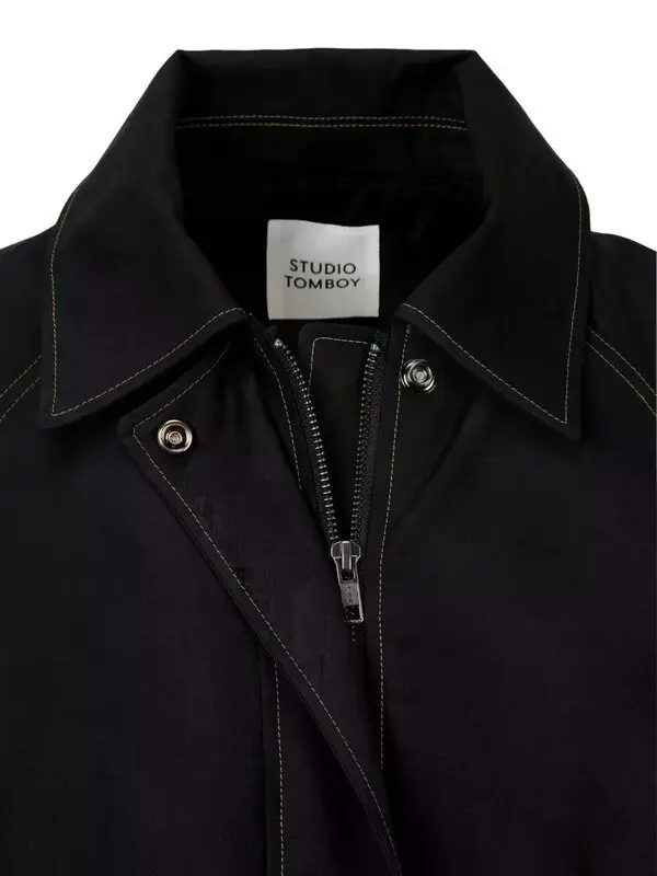 STUDIO TOMBOY Layered Hooded Jacket - Black