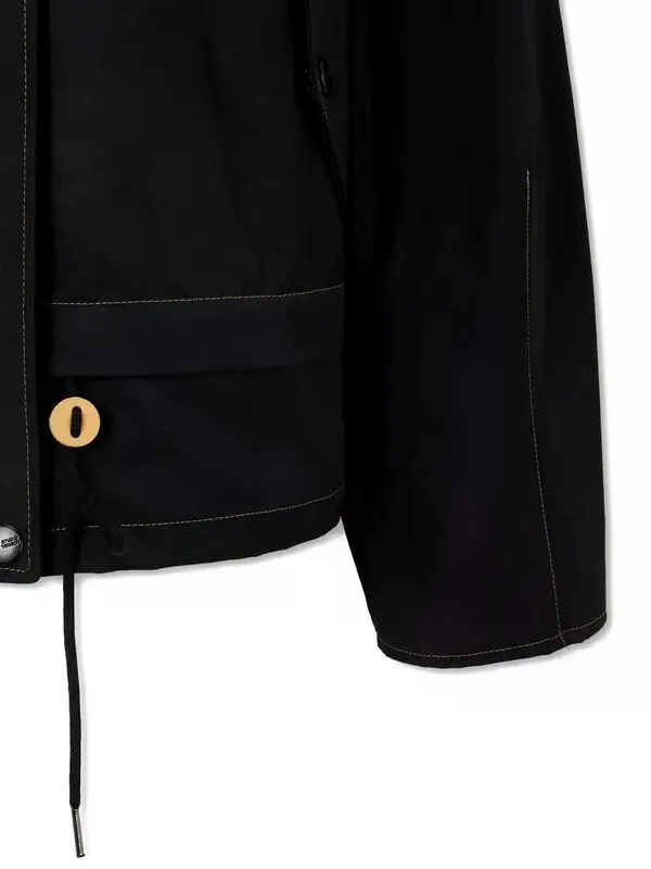 STUDIO TOMBOY Layered Hooded Jacket - Black