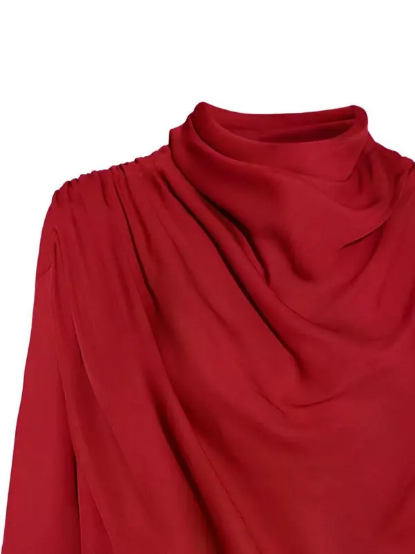 KALLMEYER Tabitha Draped Blouse - Red
