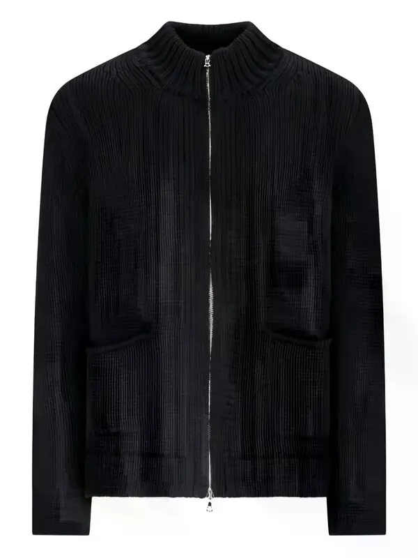 FABRIZIO DEL CARLO Zip-front Wool Cardigan