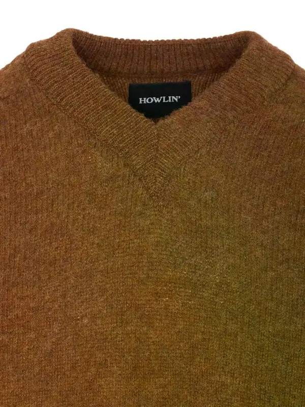 Howlin' V-neck Future Memories Sweater - Brown
