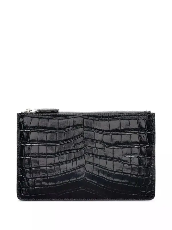 Prada Leather Wash Bag - Black