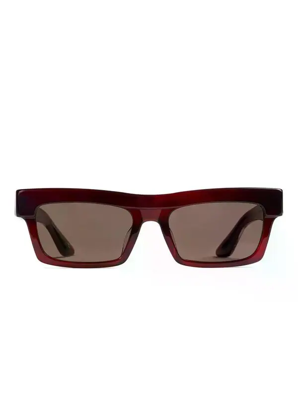 Khaite X Oliver Peoples Rectangle-frame Sunglasses - Red