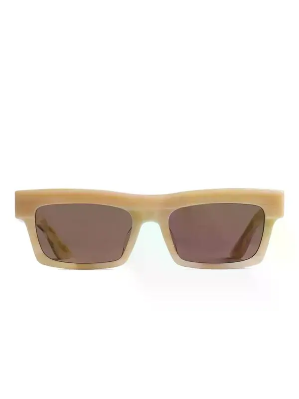 KHAITE X OLIVER PEOPLES Rectangle-frame Sunglasses - Neutrals