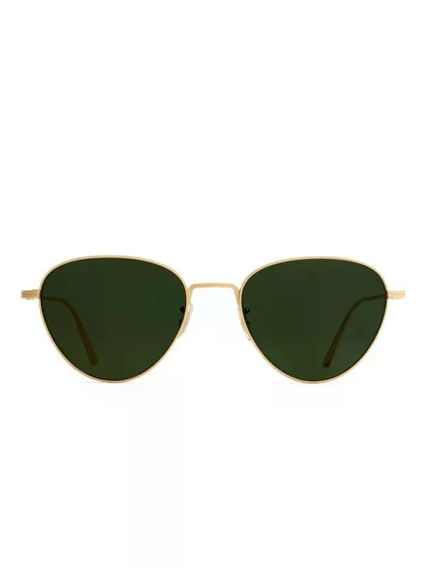Khaite X Oliver Peoples Oval-frame Sunglasses - Gold