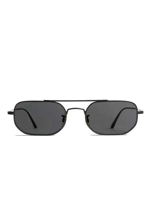 KHAITE X OLIVER PEOPLES Browline Sunglasses - Black